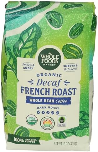 Amazon.com: Whole Foods Market, Organic Decaf Whole Bean Coffee, Dark ...