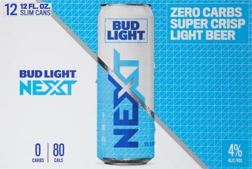 Amazon.com: Bud Light NEXT Beer, 12 Pack Light Beer, 12 FL OZ Cans ...