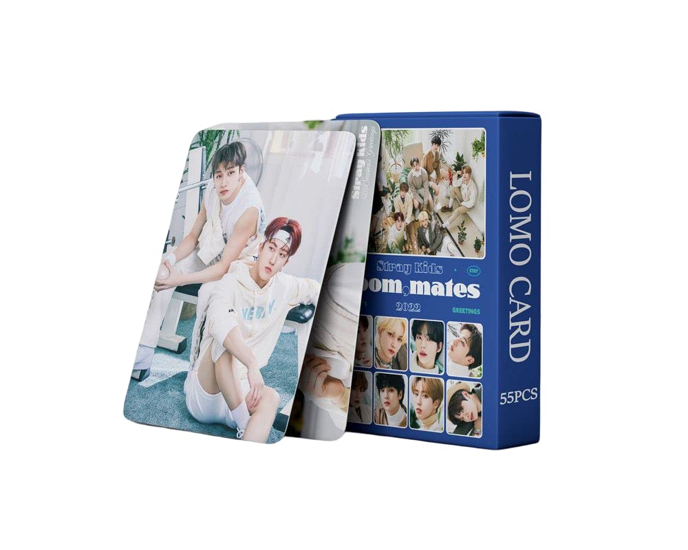 Buy Goodern 55 Pcs Stray Kids Lomo Cards Stray Kids Room Mates Lomo ...