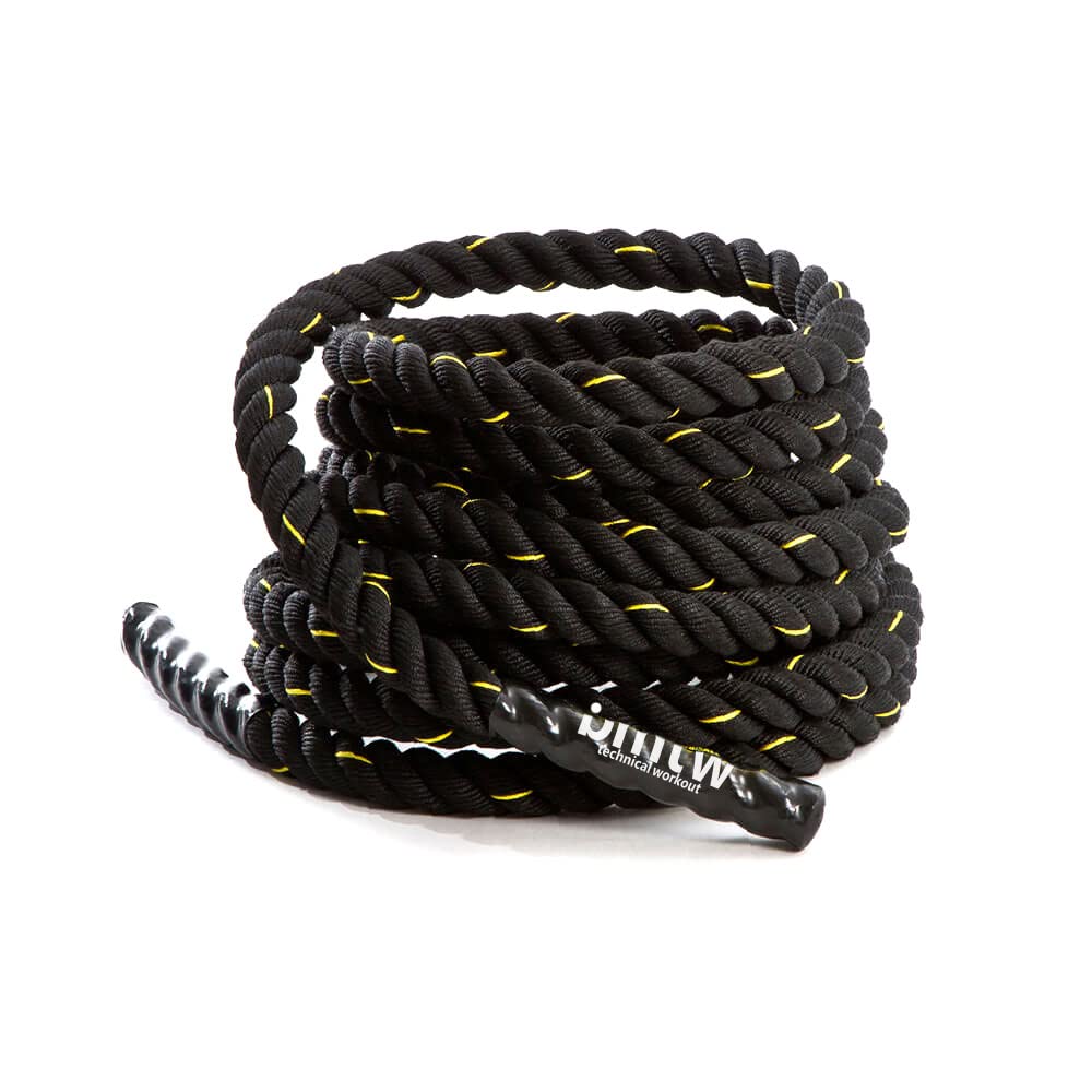 Amazon | BODYMAKER(ボディメーカー) bmtwトレーニングロープ 9m 直径38mm ブラック トレーニング ロープ 体幹 筋力 インナーマッスル ロープトレーニング ...