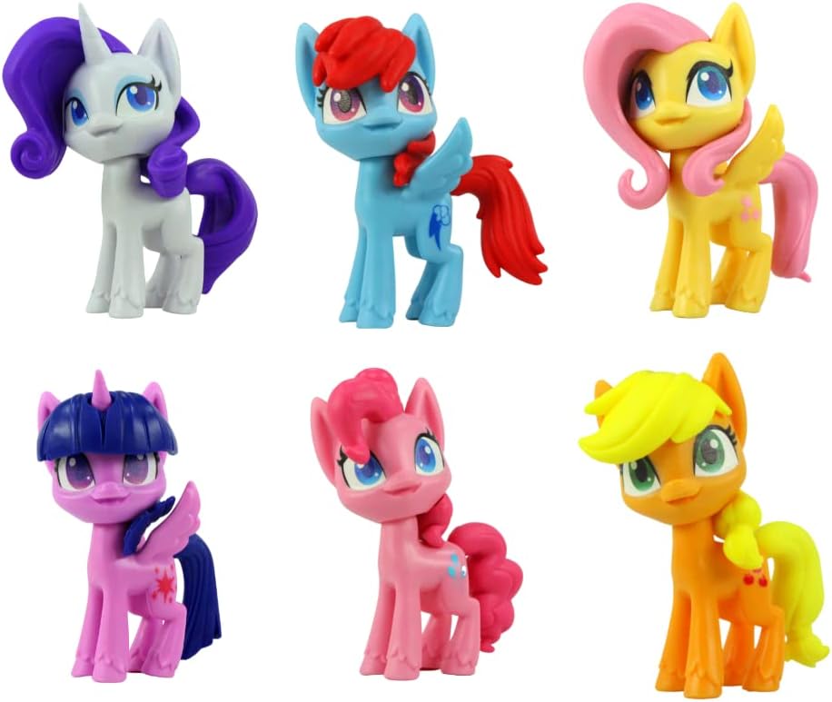 My Little Pony Pony Friends Figures 8cm Set of 6 - Pinkie Pie, Twilight ...