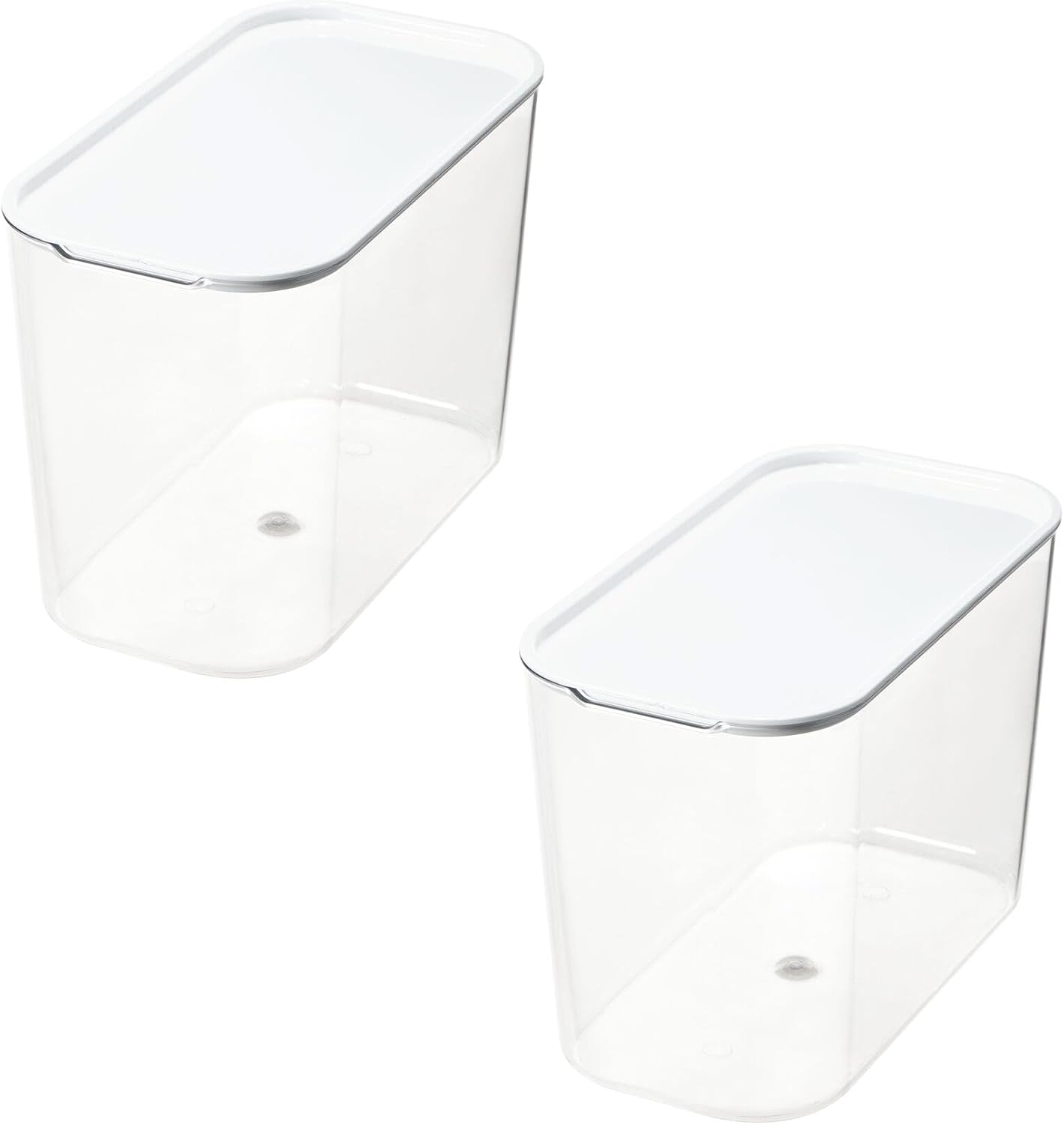 Amazon.com: iDesign Tall Inner Storage Bin with Lid, Set of 2, The ...