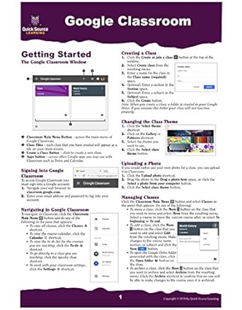 Google Classroom Quick Source Reference Guide: Quick Source: 9781935518815: Amazon.com: Books