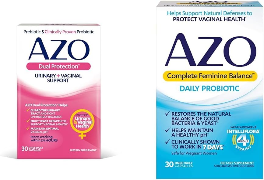 Amazon.com: AZO Dual Protection | Urinary + Vaginal Support ...