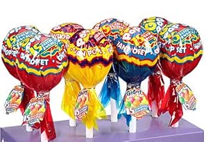 Amazon.com : Dat'l Do-It (1) Giant Pop Set 15pc Lollipops Inside Colors ...