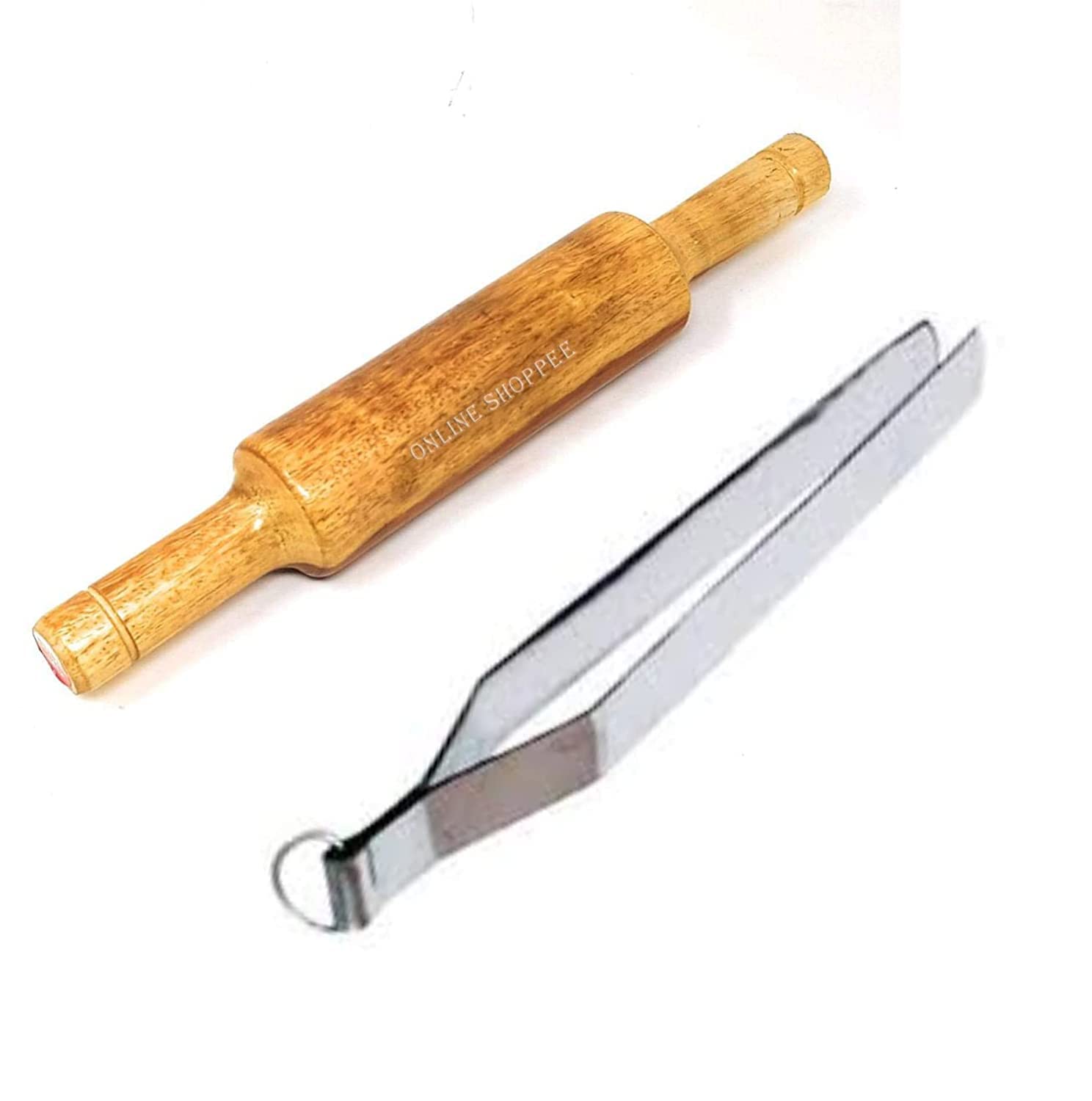 Buy Roti Tong for Kitchen and Roti Making Roller |chapati Making Stick ...