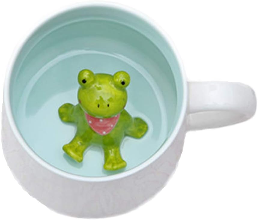 Amazon.com: 12 oz Frog Coffee Mug and Spoon, Novelty Morning Cup Tea ...