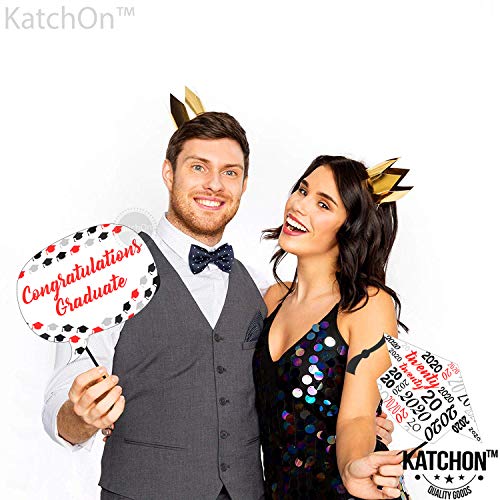 Large Red Graduation Photo Booth Props 2021 - Pack of 23, DIY Required ...