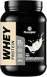 Piracanjuba Whey em Pó 21g Sabor Milk Pote 450g : Amazon.com.br: Alimentos e Bebidas