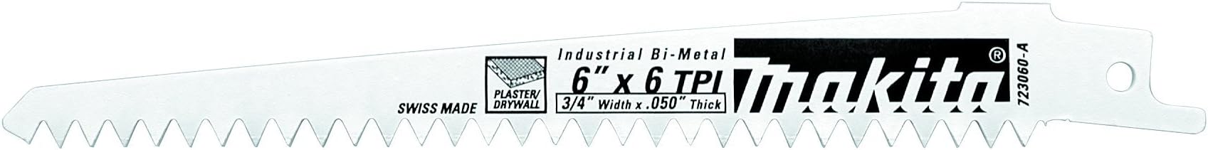 Makita 723060-A-5 6-Inch 6-TPI Drywall and Plaster Reciprocating Saw ...