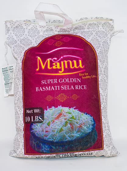 Amazon.com : Aahu Barah Majnu Super Golden Basmati Rice 10lb : Grocery ...
