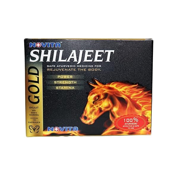 Buy Shilajeet Gold Pure Shilajeet 100% Ayurvedic Capsules Online at Low ...