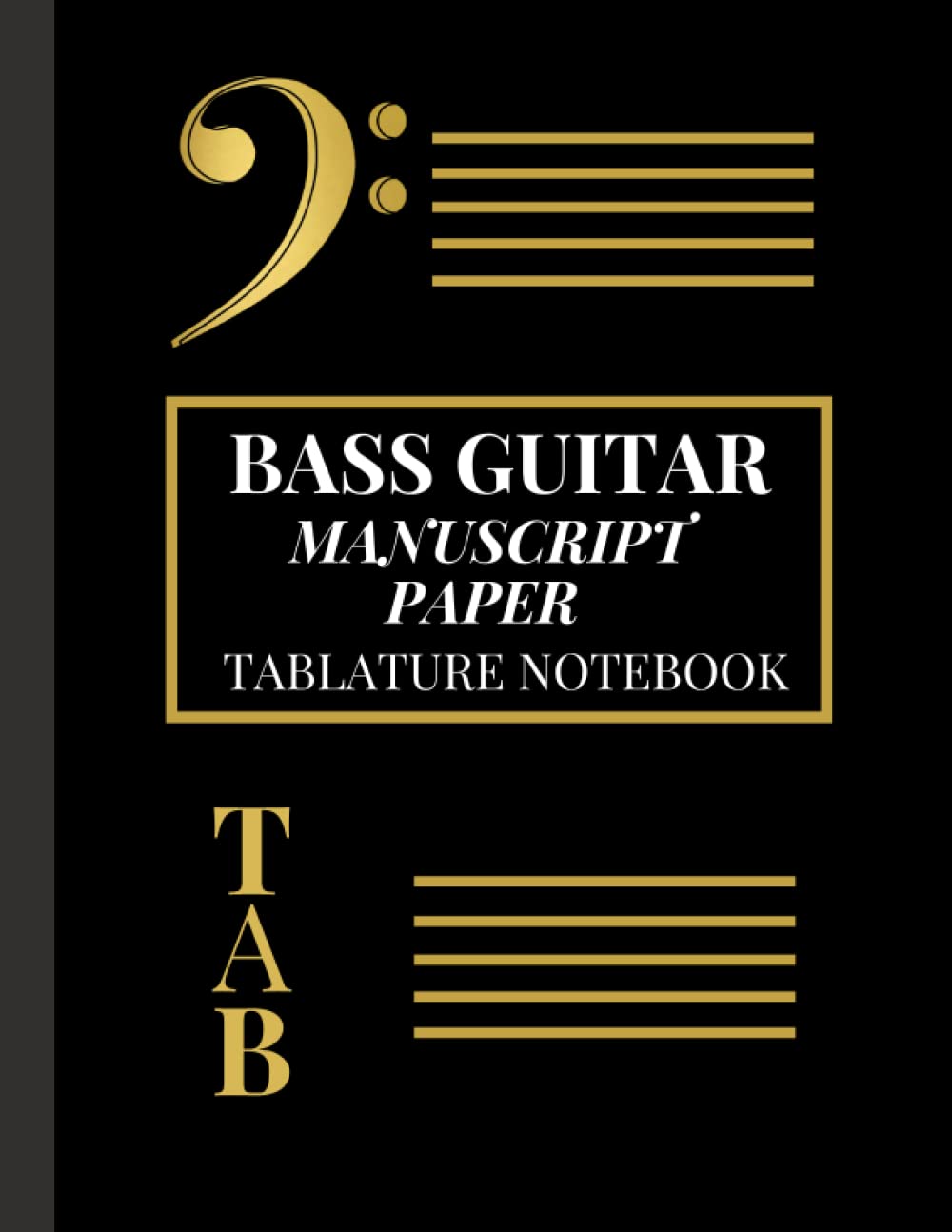 Amazon.com: Bass Guitar Tablature Manuscript Paper Notebook: 4 String ...