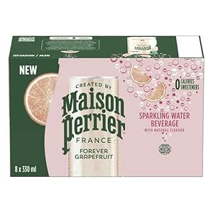 Amazon.com: Maison Perrier Forever Grapefruit, Sparkling Water Beverage, Natural Grapefruit ...