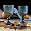 Amazon.com | Taganov Water Goblets set of 6 Vintage Glassware 13 oz ...