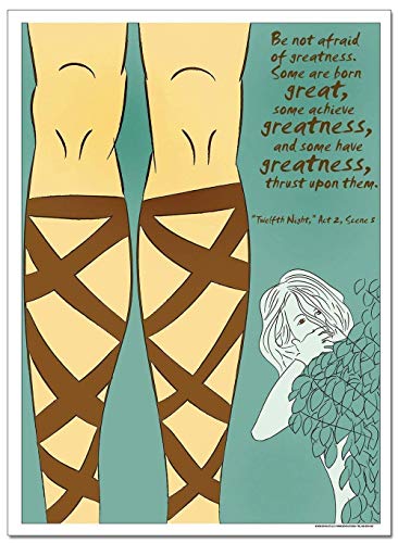 Amazon.com: Shakespeare Twelfth Night Literary Quote Art Print ...