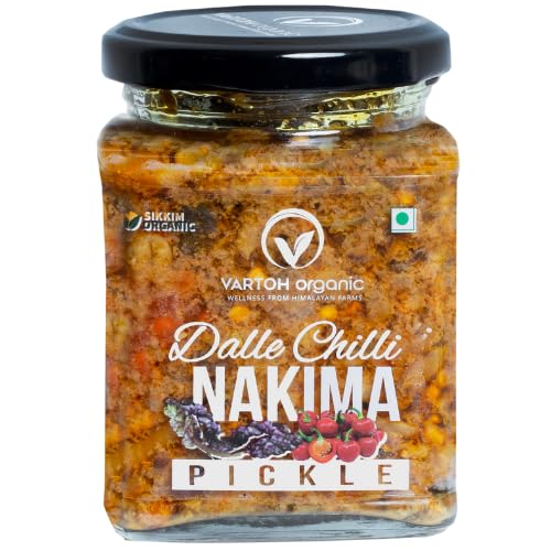 Vartoh Organic Dalle Chilli Nakima Pickle : Amazon.in: Grocery ...