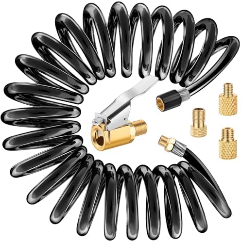 Amazon.com: LUMITECO 9.8 FT Extension Recoil Air Hose Adapter, Clip-On ...