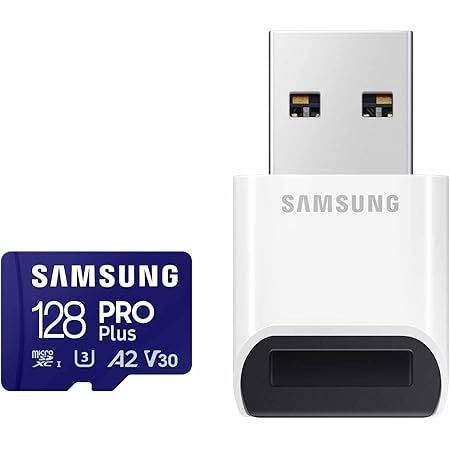 SAMSUNG 128 GB New Pro Plus MicroSD/Reader MB-MD128SB/AM : Amazon.com ...