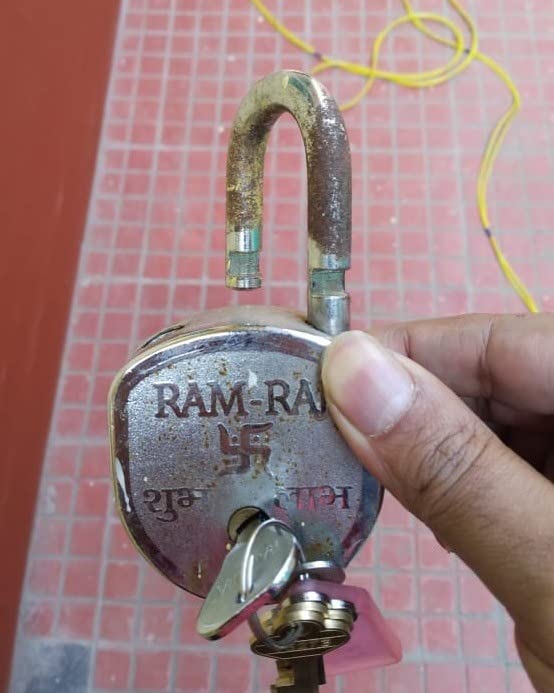 RAM-RAJ Shubh Labh Lock and Keys Steel 65mm, Double Locking, 8 Lever ...