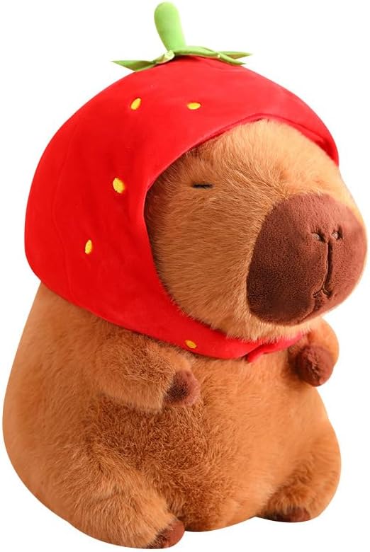 Amazon.com: LVQING Cute Capybara Stuffed Animal with Wearable Toast ...