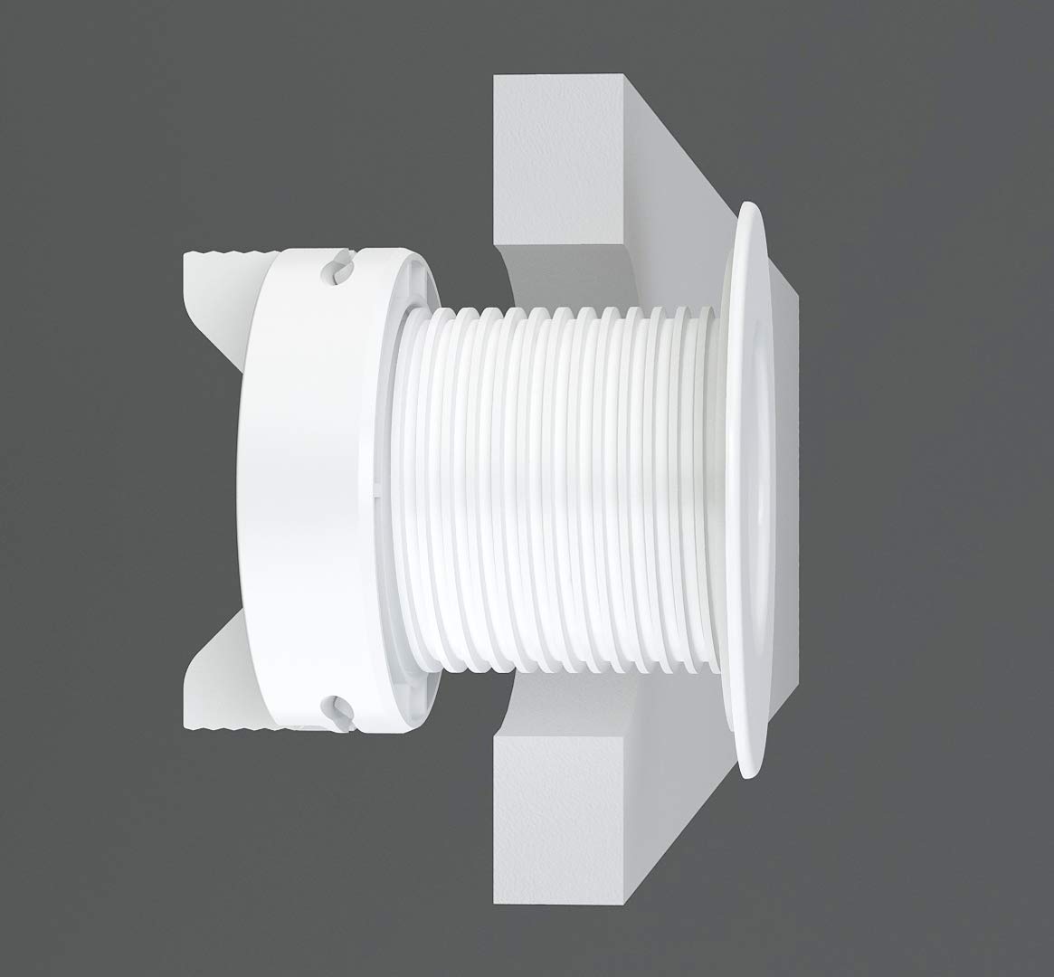 Snapklik.com : Twist Lock Grommet (White) Cable, Wire, Cord Management ...