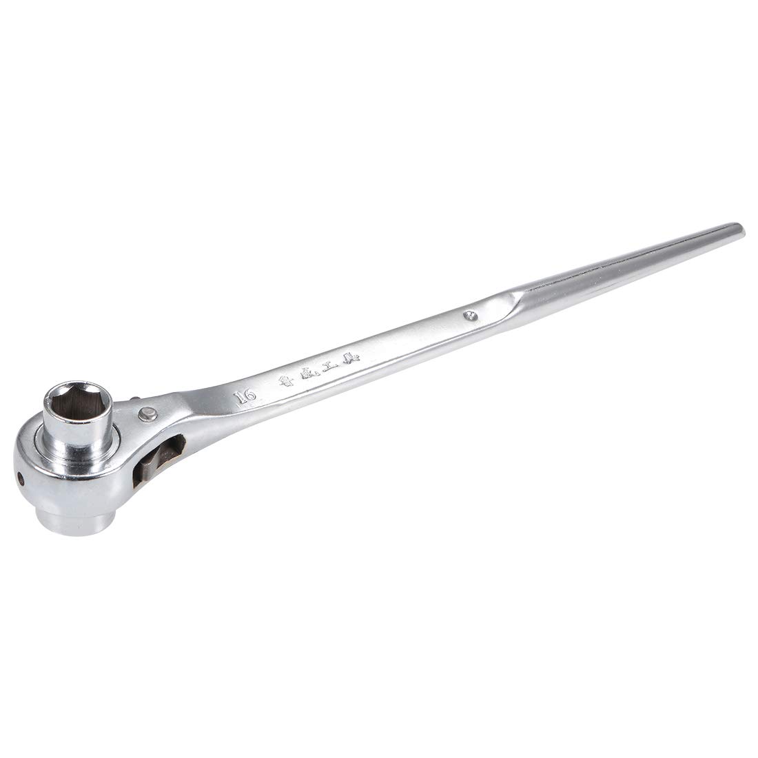 Uxcell 16 X 18mm Hexagon Scaffold Podger Ratchet Spanner Ratcheting ...