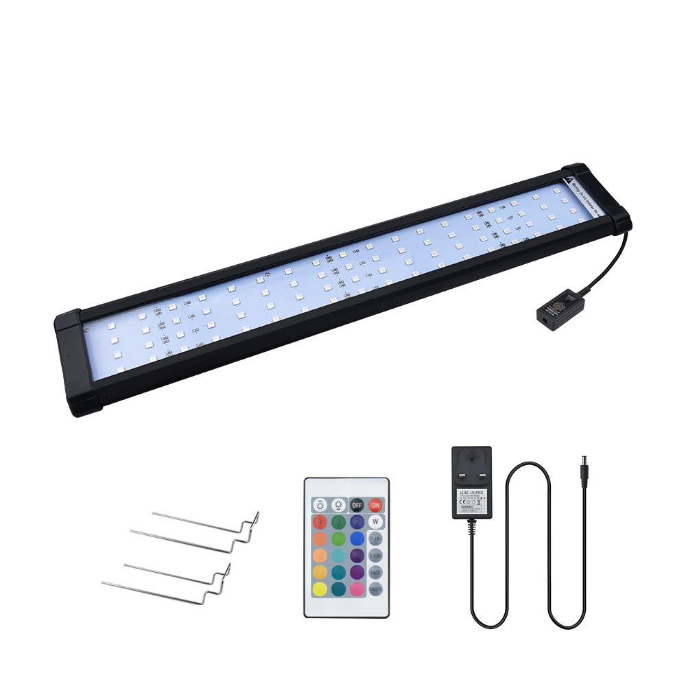 Buy Bonlux LED Aquarium Light 8W for 35-55cm Fish Tanks with RGB Remote ...