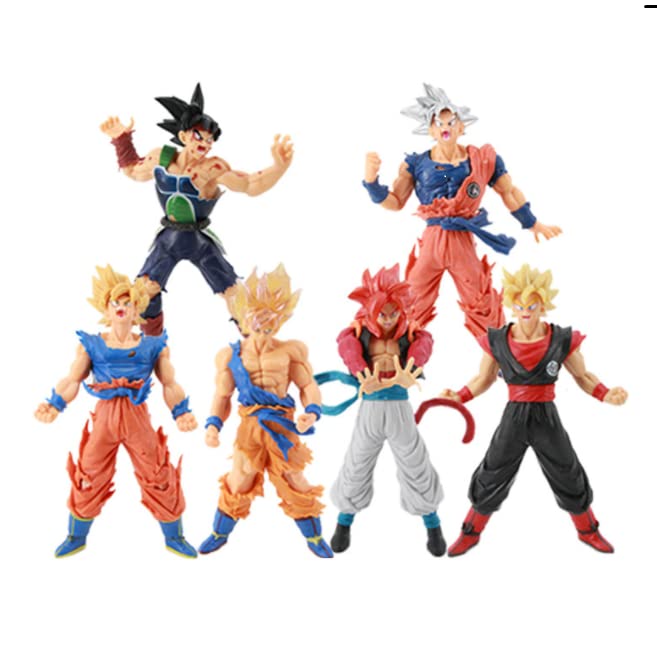 Buy DBZ Set of 6 Action Figure 17-18.5 Cms PVC Anime Figurine Weeb ...