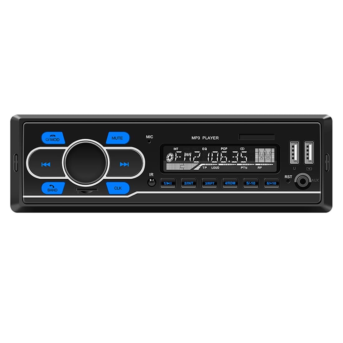 BOOMBOOST Car Radio Bluetooth DAB/FM Receiver ISO Interface Dual USB ...