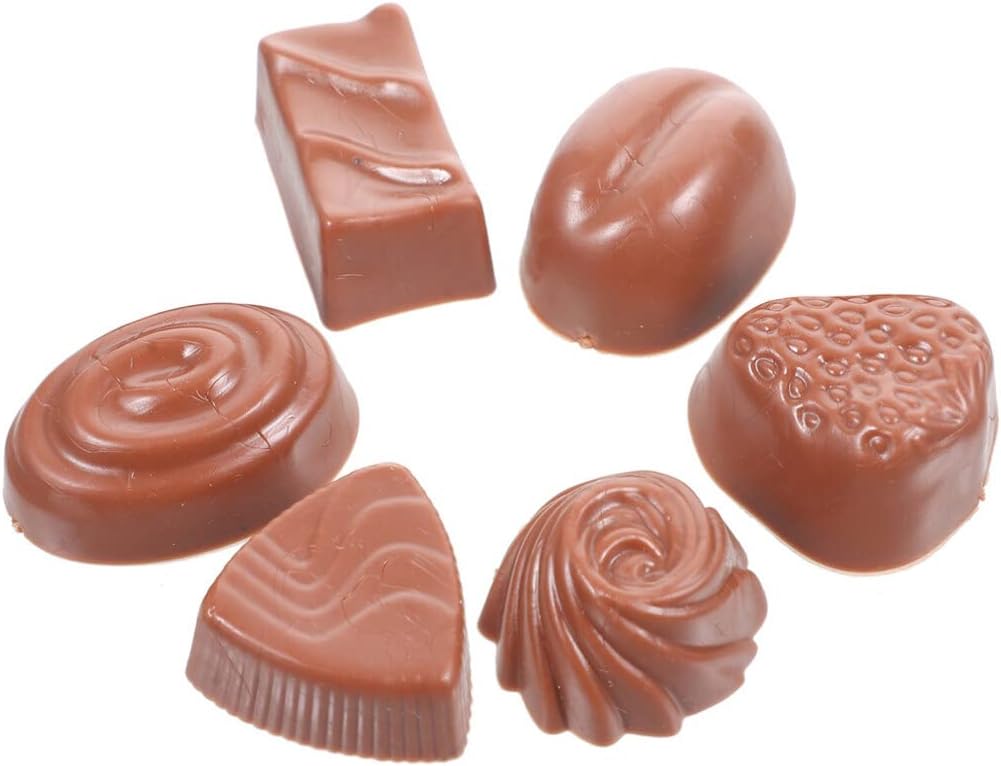 Amazon.com: Zerodeko 6pcs Simulated Chocolate Model Realistic ...