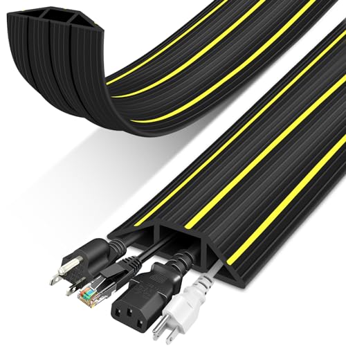 Floor Cable Protector, 2M Floor Cord Covers, Cable Covers for Wires ...