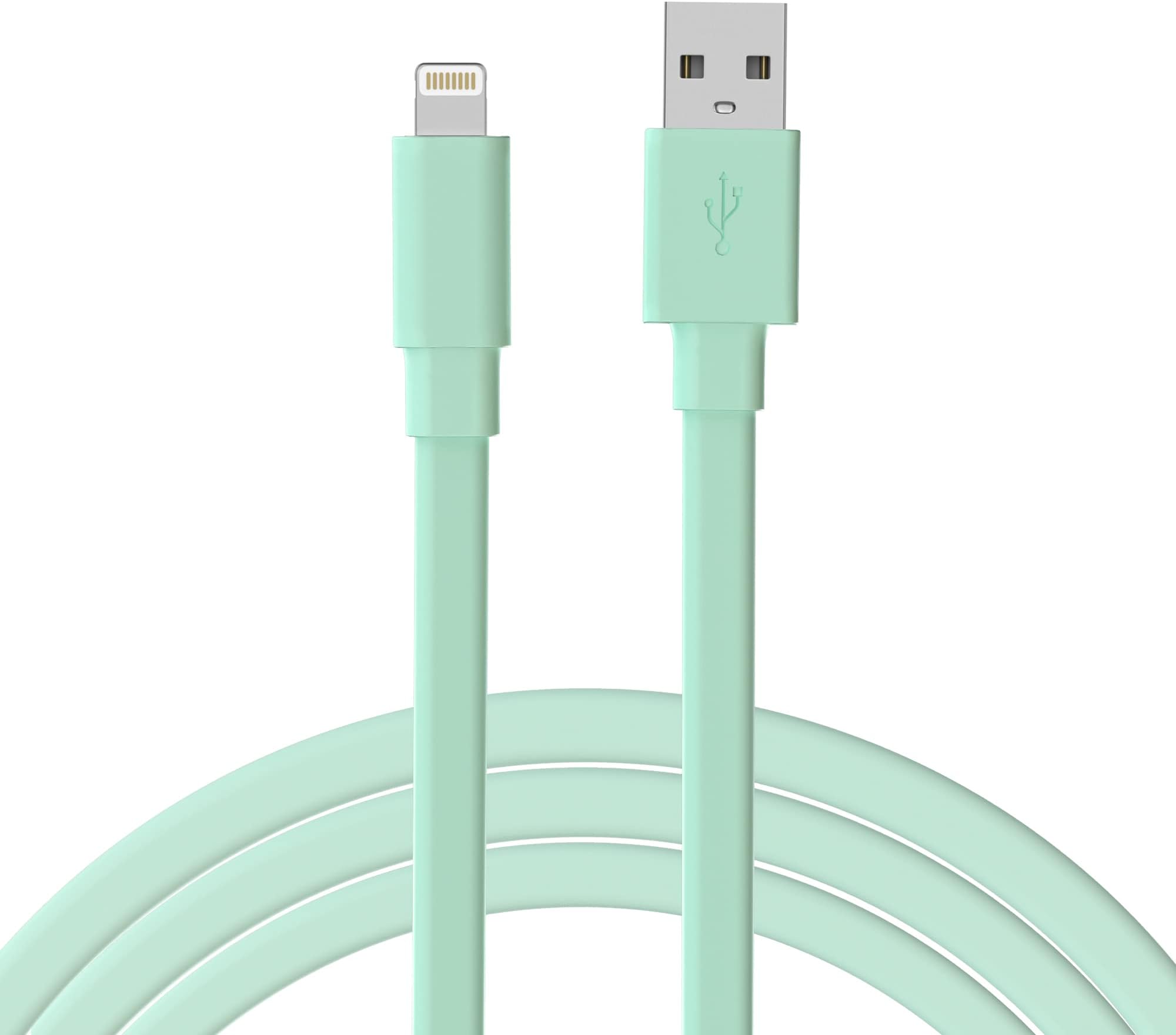 Amazon.com: Monoprice Flat Apple MFi Certified Lightning to USB Type-A ...