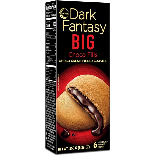 Amazon.com : Sunfeast Dark Fantasy Choco Fills Big - 150 Gm (5.29 Oz ...