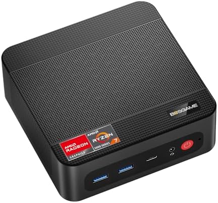 BOSGAME P4 Mini-PC Ryzen 7 5700U, 32 GB RAM, 1 TB SSD, W11OS ...