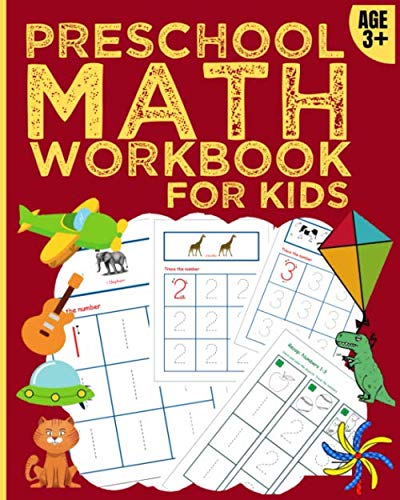 Preschool Math Workbook For Kids: Number Tracing Books For Kids Ages 3 ...