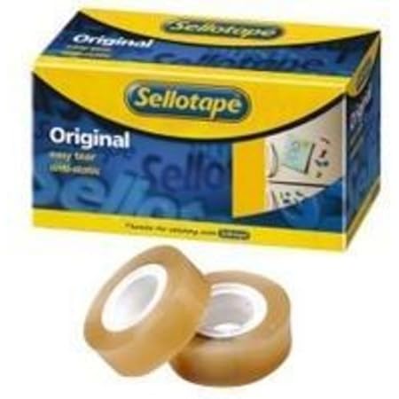 Sellotape Original Golden Tape Roll Non-static Easy-tear Small 18mmx33m ...