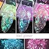 Amazon.com: 12 Colors Holographic Nail Art Glitter Sequins Iridescent ...
