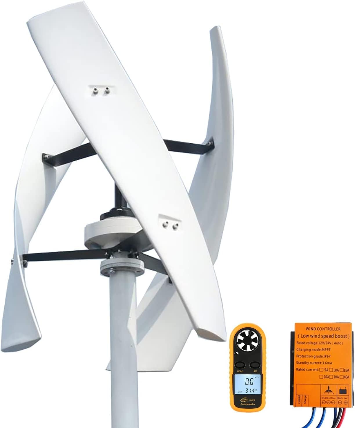 8000W Maglev Generator Vertical Axis Wind Turbine Kit for Off Grid Home ...