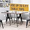 Amazon.com: PIPE DECOR Industrial Kitchen Dining Table Base, 3/4 Inch ...