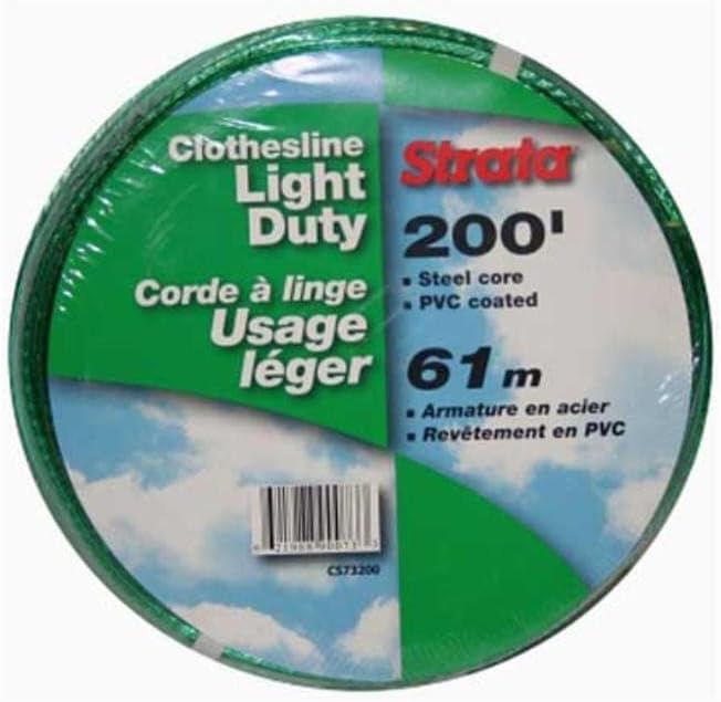 Amazon.com: Strata 200 Feet Clothesline Outdoor Heavy Duty Galvanized ...