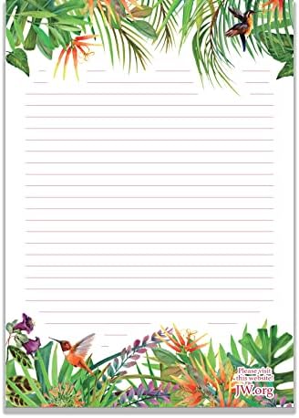 Jungle Border Writing Paper