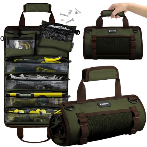 Amazon: Tool Roll Bag, Heavy Duty Roll Up Tool Bag Organizer, Portable ...