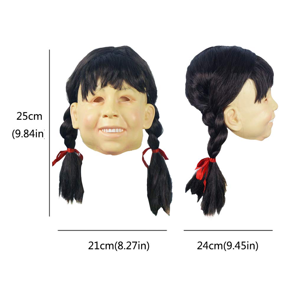 Partyhop Latex Realistic Human Head Mask For Halloween Carnival Costume ...