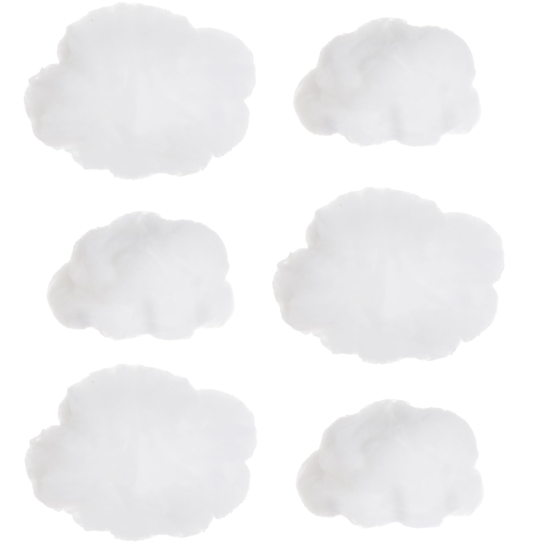 tiggell 6 Pieces Artificial 3D Cloud Props Imitation Hanging Ornaments ...