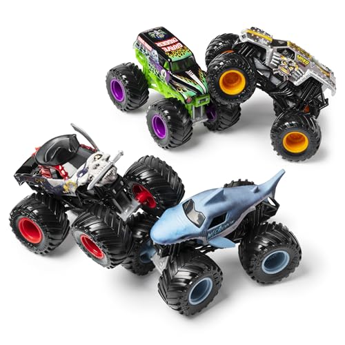 Snapklik.com : Monster Jam, Land Vs. Sea 4 Pack Monster Trucks