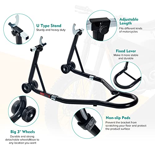 Snapklik.com : Donext Motorcycle Stand 850LB Sport Bike Rear Wheel Lift ...