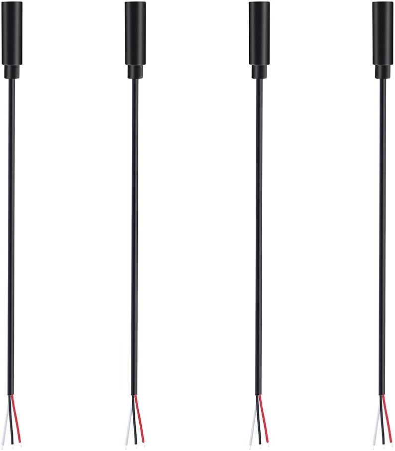 Amazon.com: CESS 3.5mm Stereo 3-Pin TRS Plug Jack Socket Adapter Cables ...