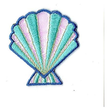 Amazon.com: Umama Patch Set of 3 Pink Seashell Pearl Beach Little ...