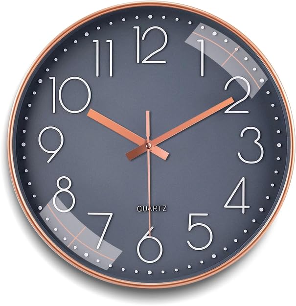 Buy Rylan Plastic Wall Clock 12" Silent Quartz Decorative Latest Wall ...